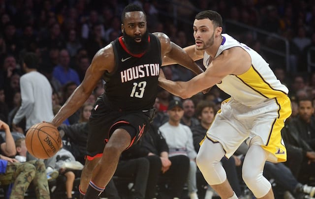 James Harden, Eric Gordon Lead Rockets In Rout Of Lakers