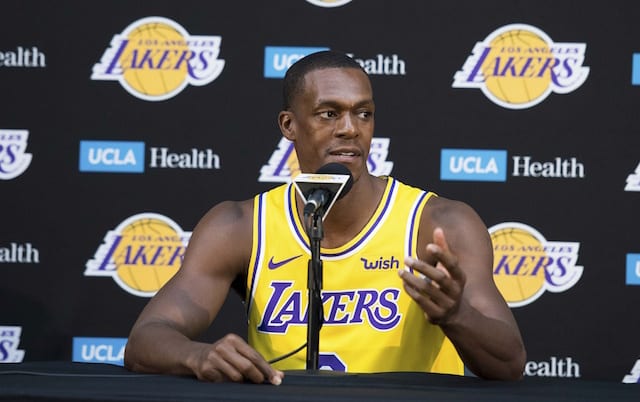 Rajon Rondo: Starting At Point Guard For Lakers 'Not Important' Or ...