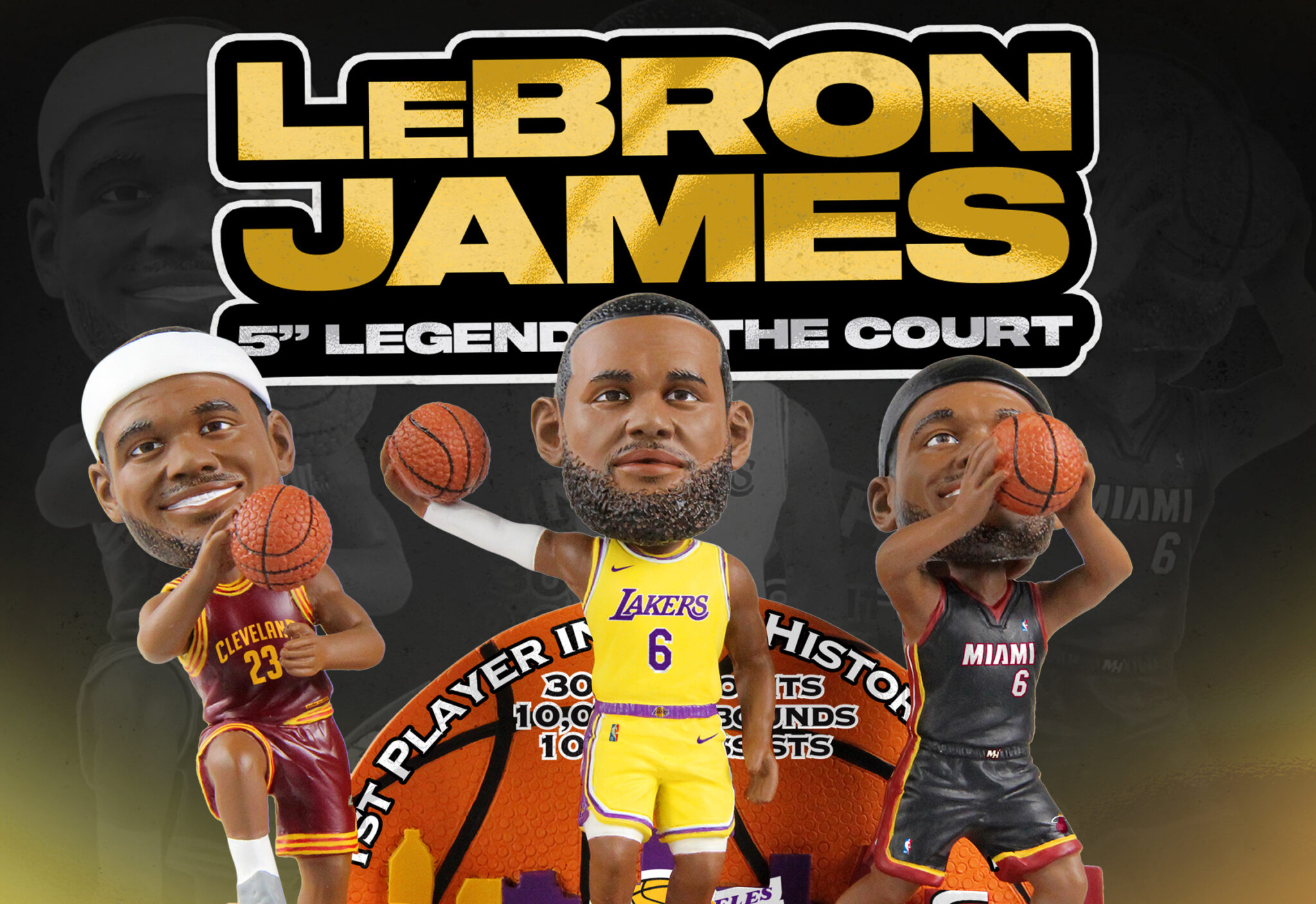 FOCO Selling LeBron James Bobblehead For Each Team Of Career