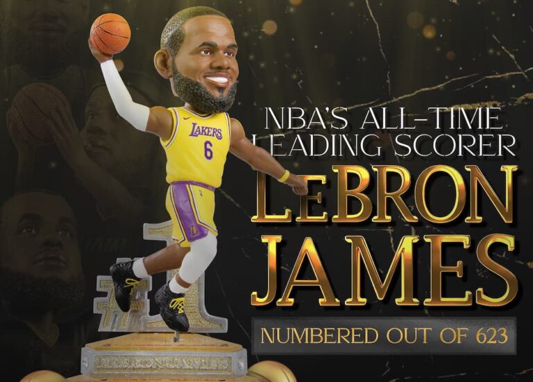 FOCO Selling LeBron James Bobblehead NBA Scoring Record Bobblehead