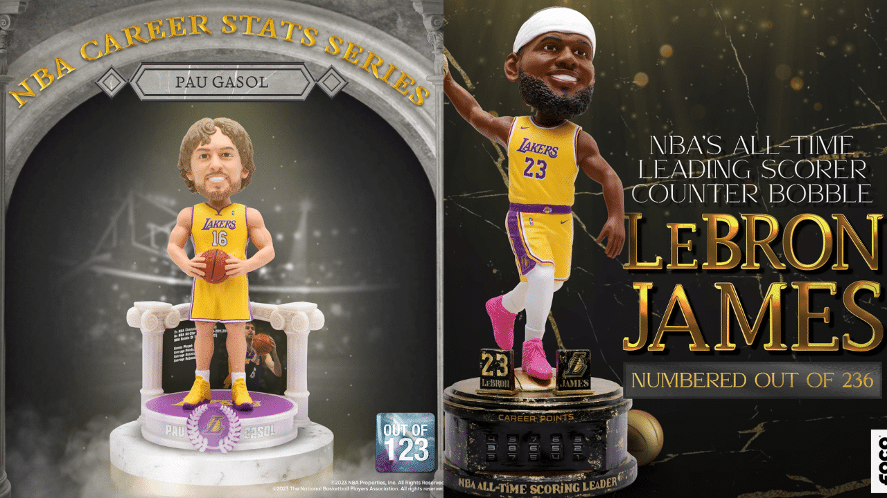 FOCO Selling Lakers Bobbleheads Of Pau Gasol & LeBron James