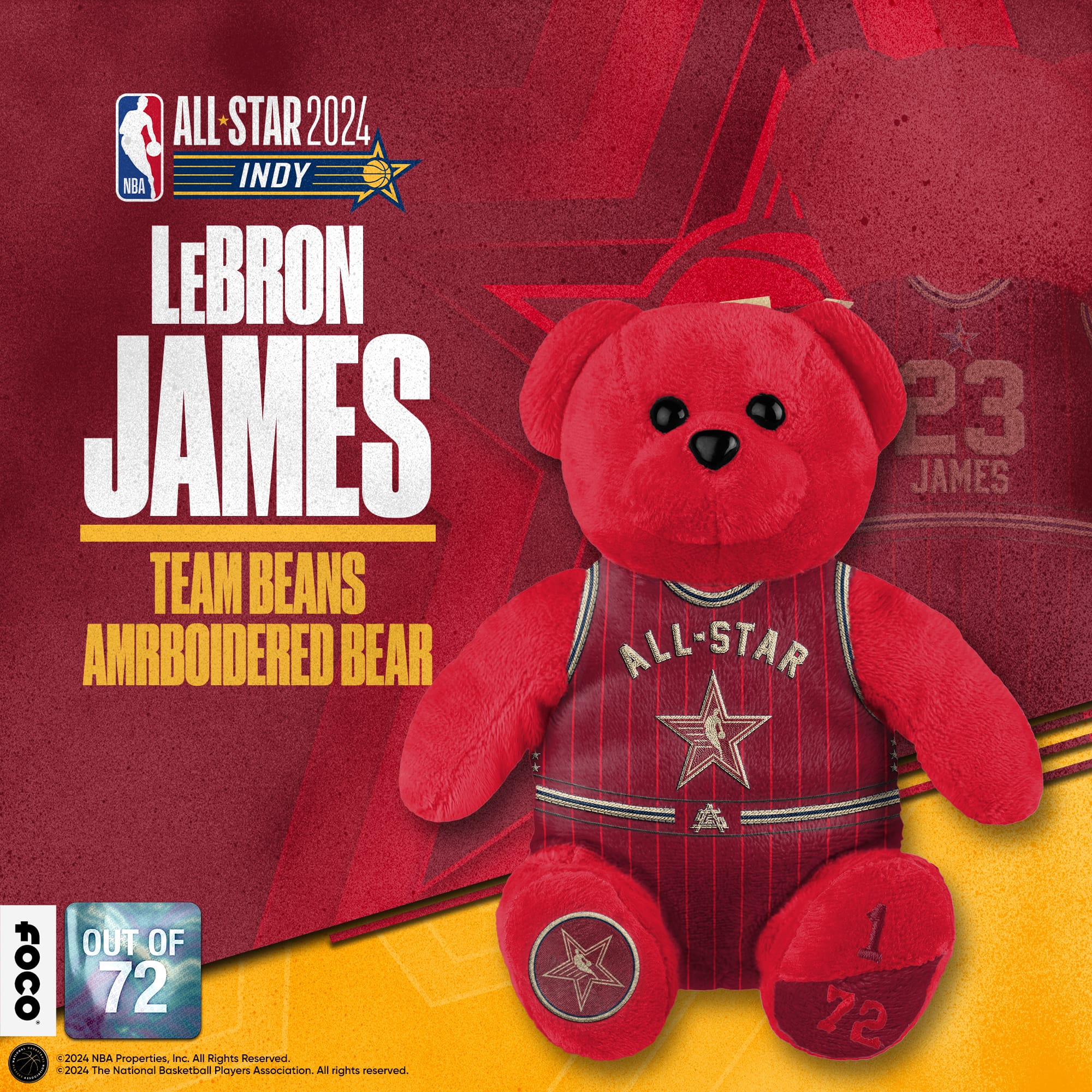 FOCO Selling LeBron James All-Star Game Bobblehead & Commemorative Bear