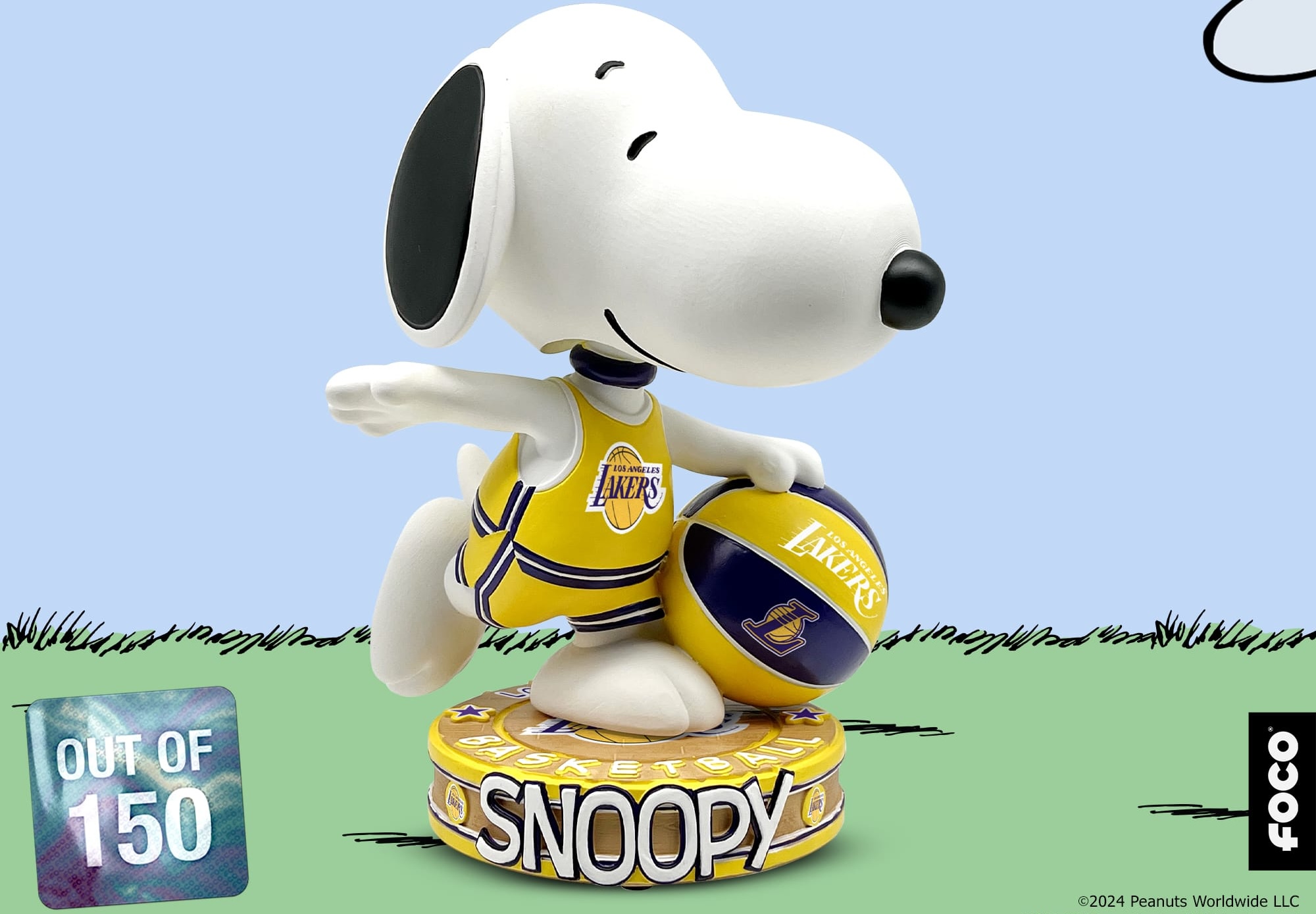 FOCO Selling Lakers Snoopy Bobblehead