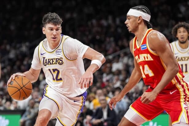 Lakers News: Jake LaRavia Feels Starting Lineup Didn't Set Tone Vs. Hawks